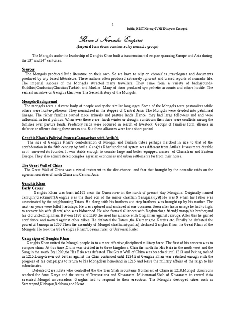 The Rise and Military Innovations of the Mongol Empire under Genghis ...