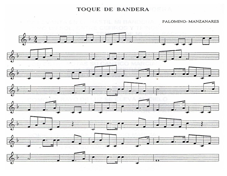 Toque de Bandera-Para Flauta | PDF