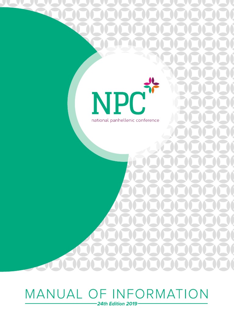 NPC National | PDF | Fraternities And Sororities | Clubs And Societies