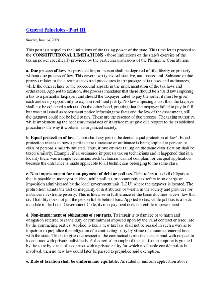 Constitutional Limitations of Taxation | PDF | Tax Exemption | Taxes Constitutional Limitations of Taxation | PDF | Tax Exemption | Taxes