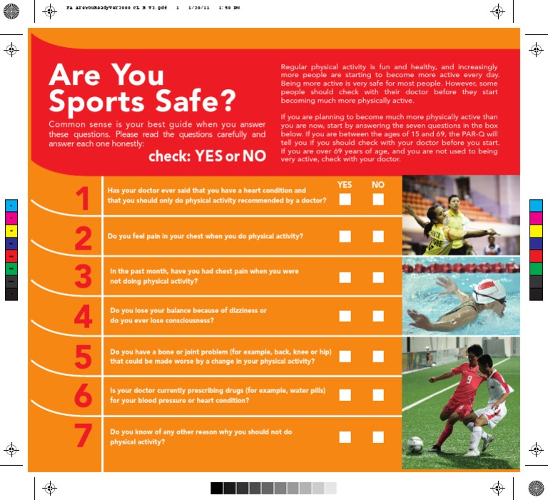 Are You Sports Safe?: Check: YES or NO | Download Free PDF | Diseases ...