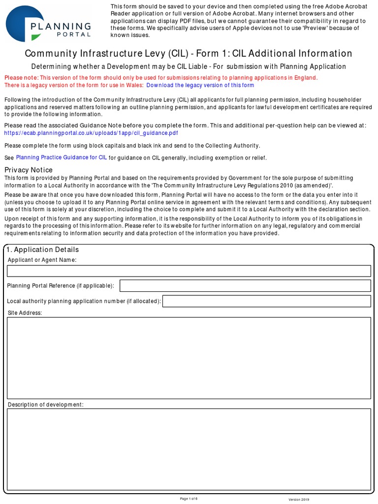 Community Infrastructure Levy (CIL) - Form 1: CIL Additional ...