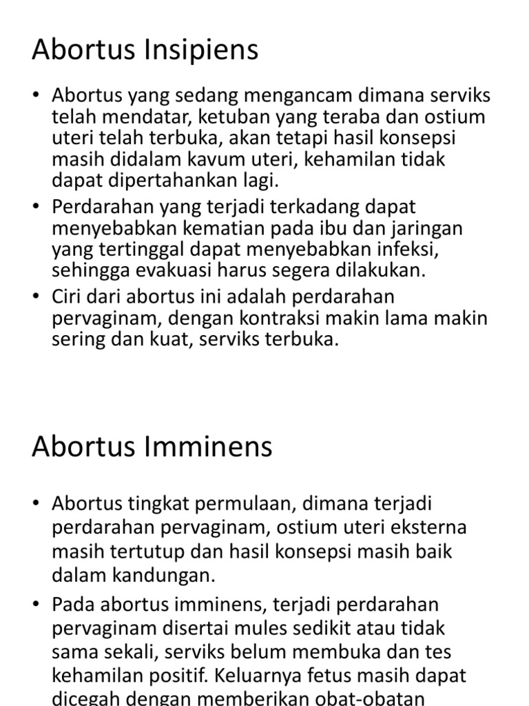 Perbedaan Abortus | PDF
