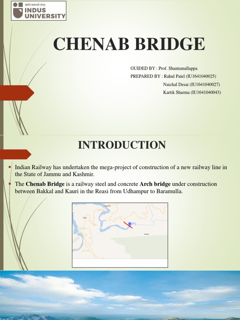 Chenab Bridge | PDF | Civil Engineering | Economic Sectors