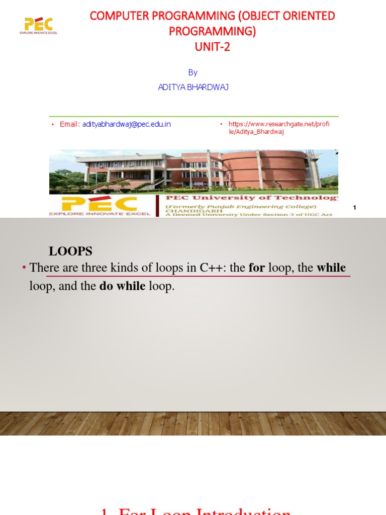 Unit 2.6 For, Do, While Loop | Download Free PDF | Control Flow ...