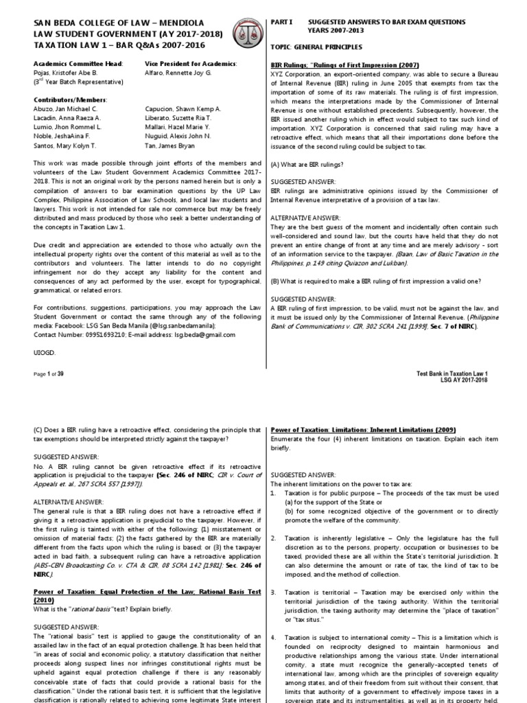 Tax Reviewer | PDF | Withholding Tax | Tax Refund