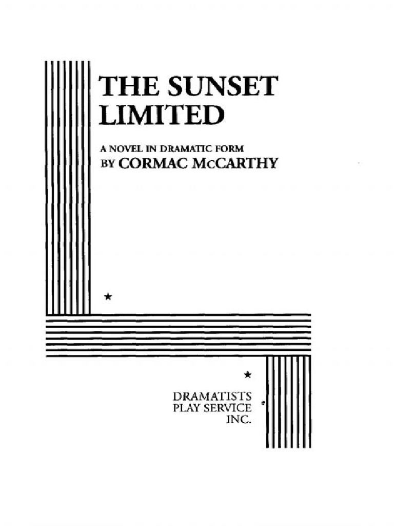 The Sunset Limited PDF | PDF