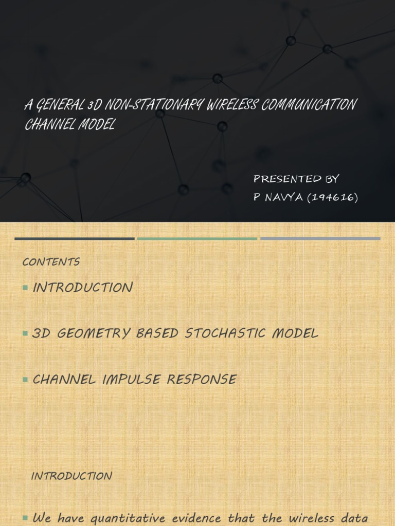 A Geometry Based Stochastic Channel Model for Non-Stationary 5G Wireless Communications | PDF ...