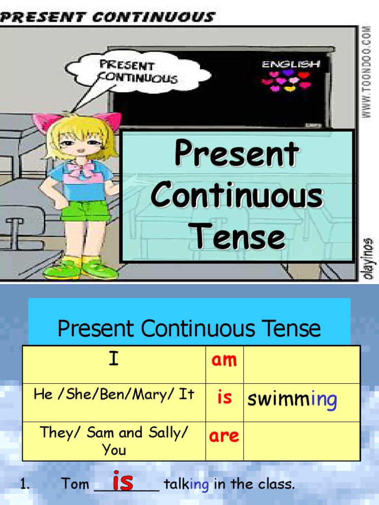 Present Continuous Tense For Kids | PDF