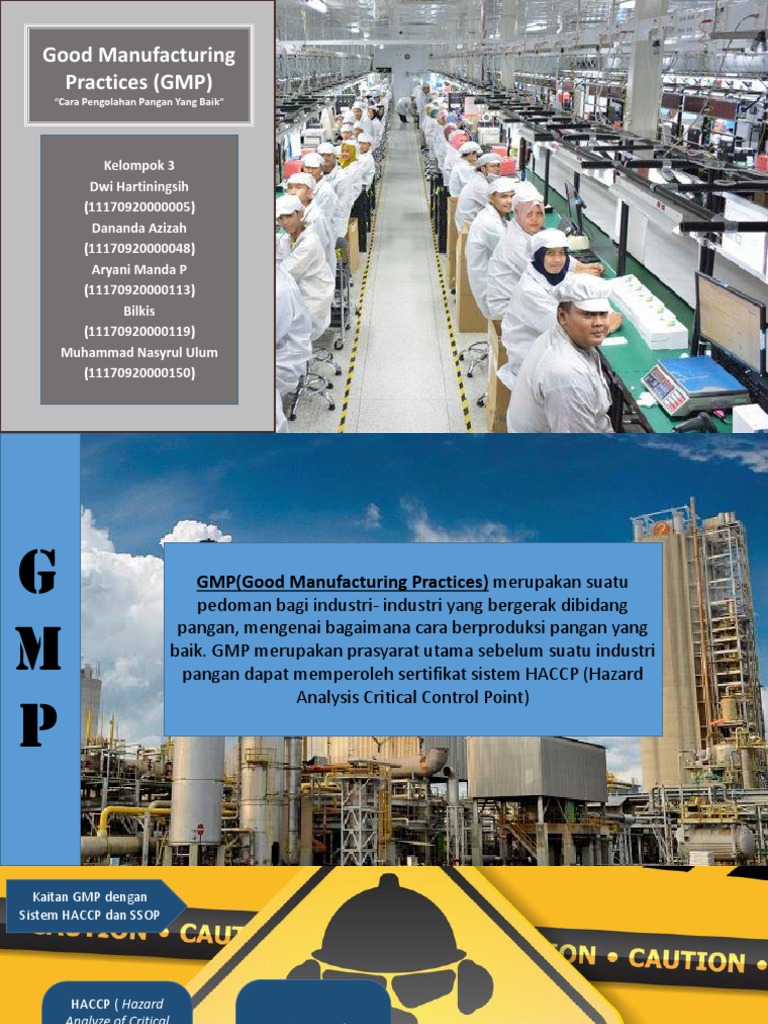 GMP: Panduan Praktik Pengolahan Pangan yang Baik | PDF