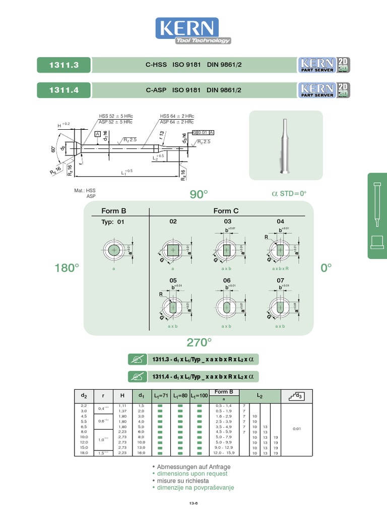 Form C Form B: C-Hss 9181 9861/2 ISO DIN | PDF