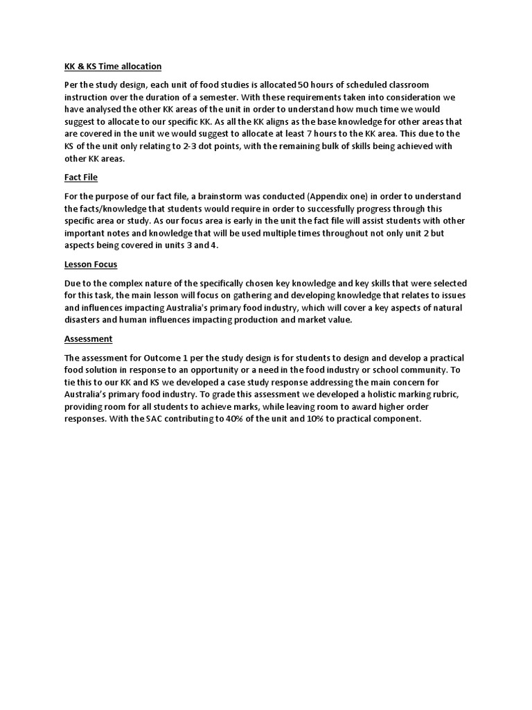 Food Studies Curriculum Guide | PDF | Career & Growth | Science ...
