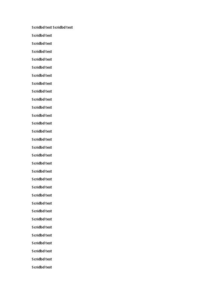 Scridbd Test Scridbd Test