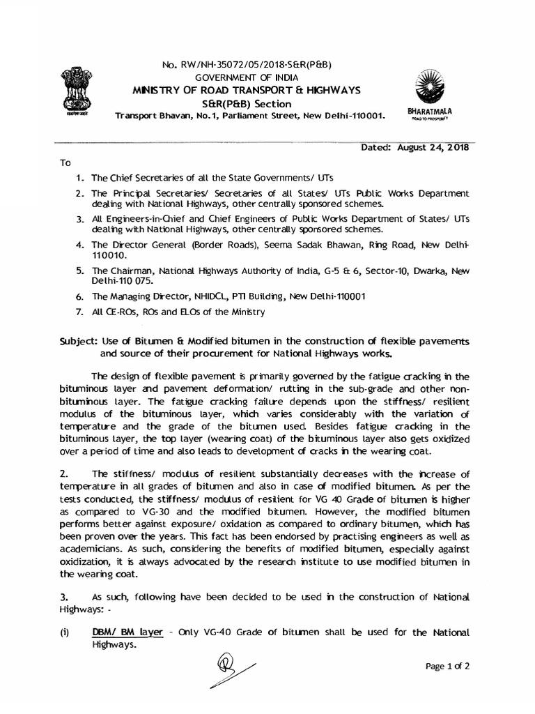 DBM Gradation Guidelines for Highways | PDF | Asphalt | Road Surface