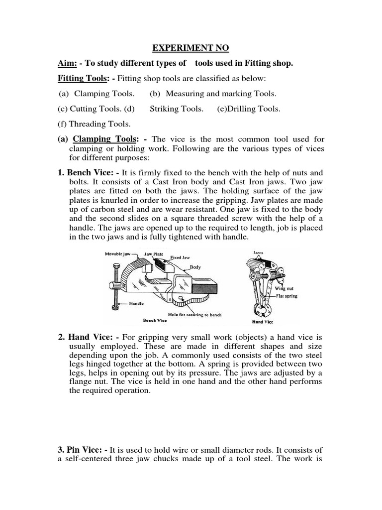 Experiment On Fitting | PDF | Screw | Industrial Processes