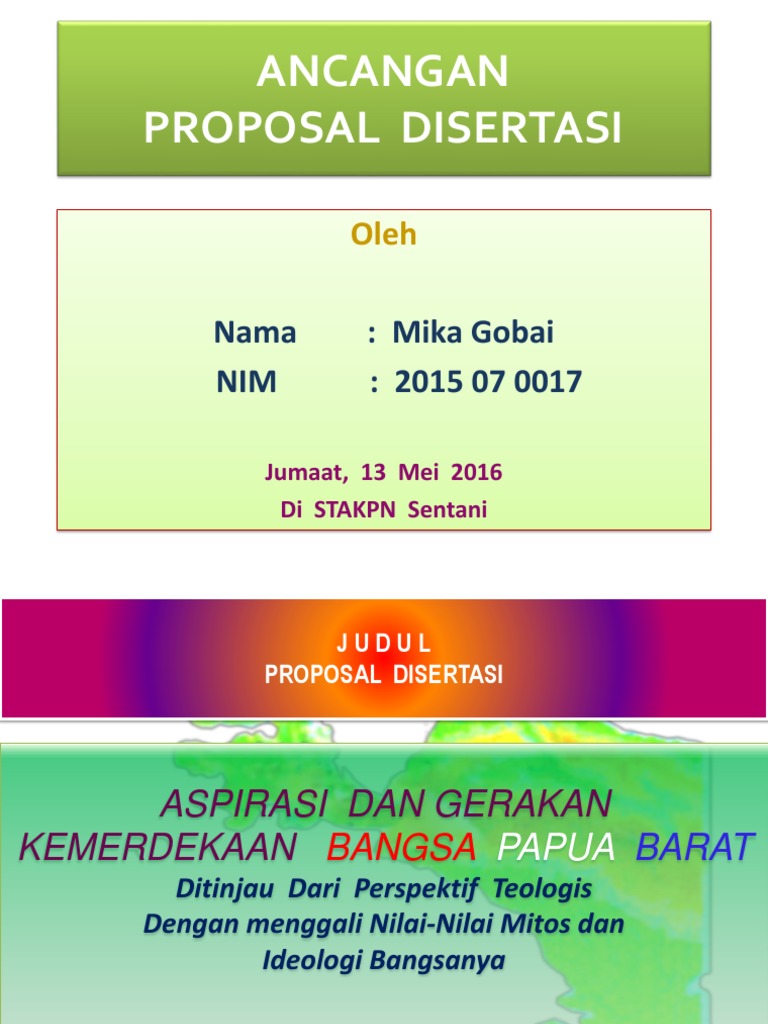 Proposal Disertasi Pawer Point 11 | PDF