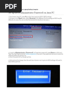 BIOS Password Recovery Guide for Laptops | PDF | Laptop | Personal ...