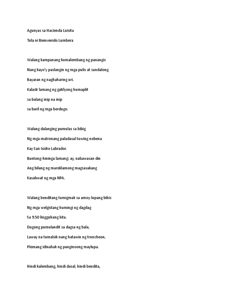 Agunyas Sa Haci | PDF