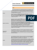 UWL Extension Application Guidelines | PDF | Information