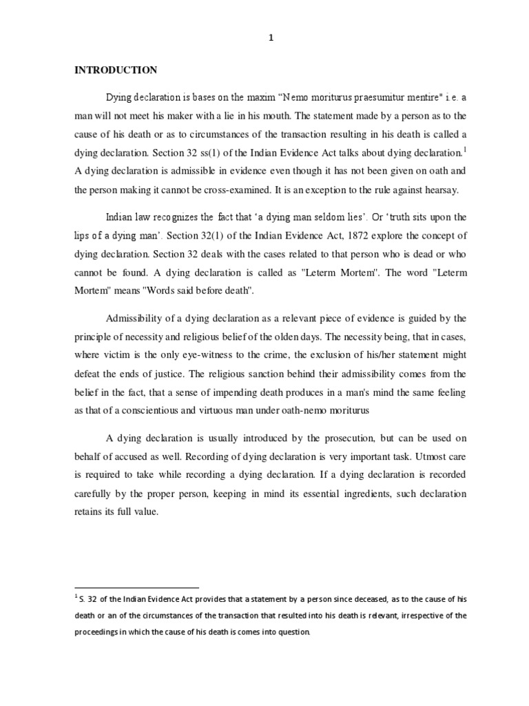Analysis of the Legal Principles and Requirements for a Valid Dying ... Analysis of the Legal Principles and Requirements for a Valid Dying ...