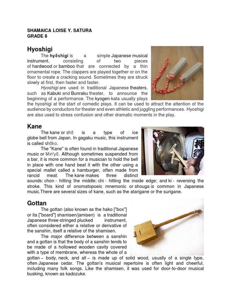 Japanese Musical Instruments | PDF | Music Technology | Music Production