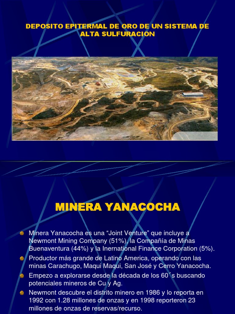 YANACOCHA | PDF | Roca (geología) | Volcán