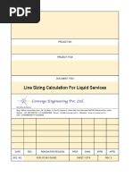 Preliminary Line Sizing Calculations | PDF