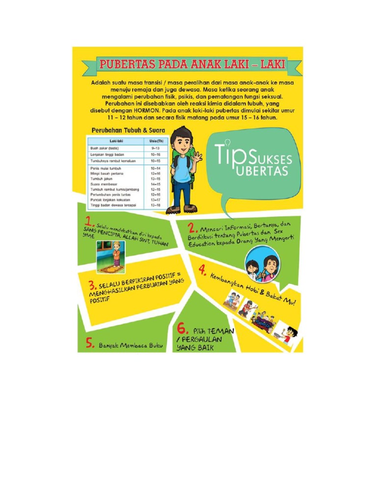 Poster Pubertas Kelas 6 SD | PDF