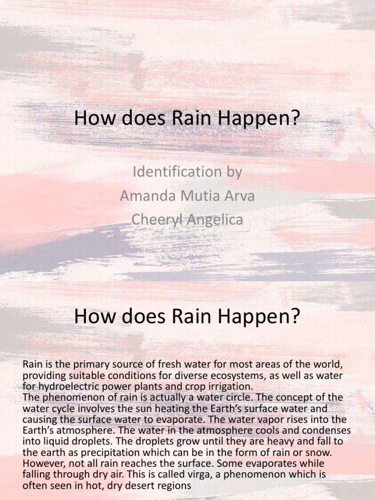 How Does Rain Happen | PDF