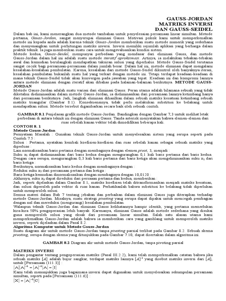 Gauss Jordan & Gauss Seidel | PDF