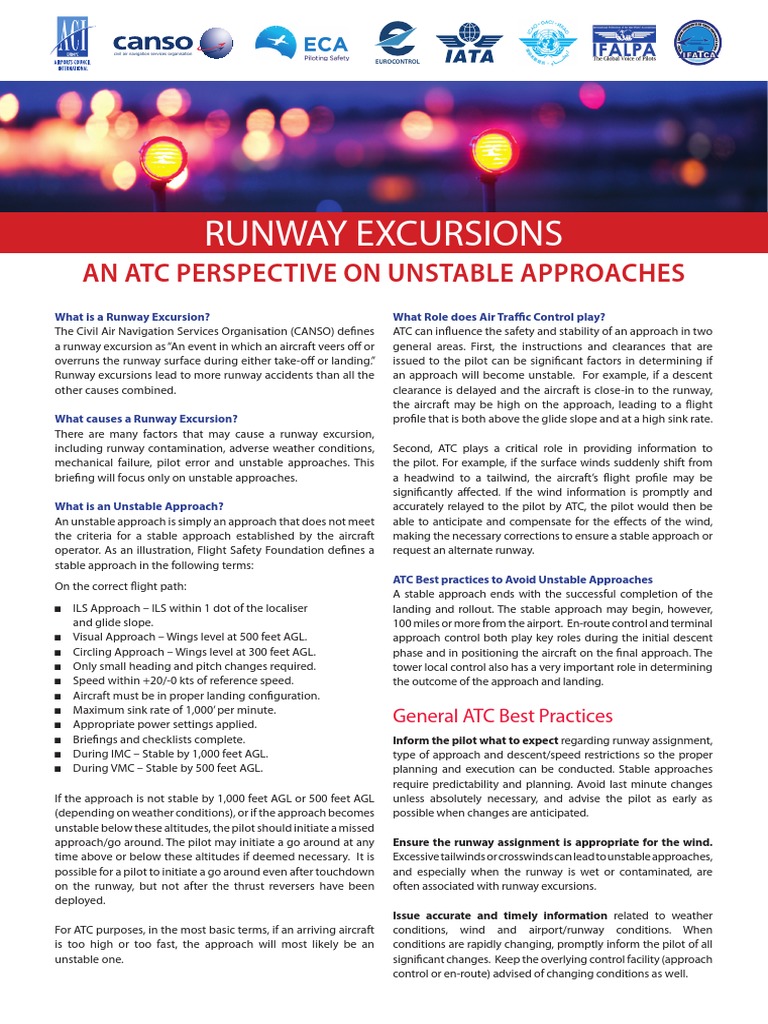 Runway Excursions: An Atc Perspective On Unstable Approaches | PDF ...