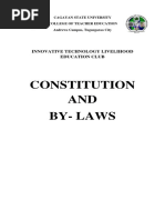 Sample Club Constitution and Bylaws Guidelines | PDF | Committee | By Law