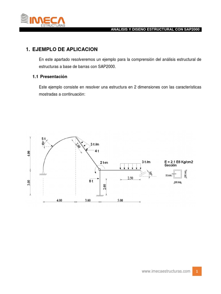 Ejemplo Portico 2D | PDF