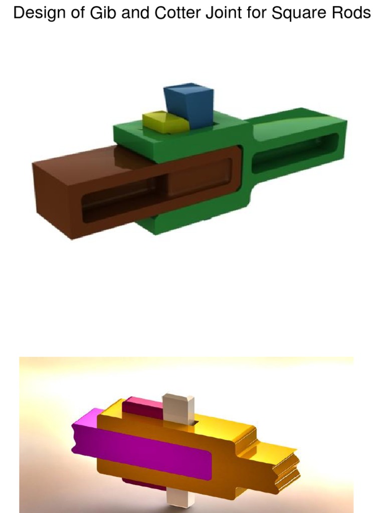 Design of Gib and Cotter Joint 1 | PDF