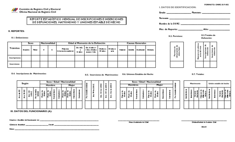 Formato ONRC EF002 PDF | PDF | Gobierno y personalidad | Instituciones ...