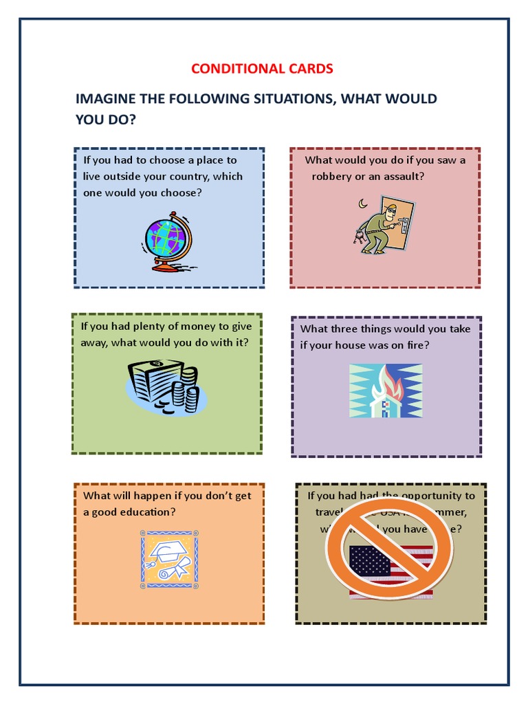 Conditional Speaking Activity | PDF