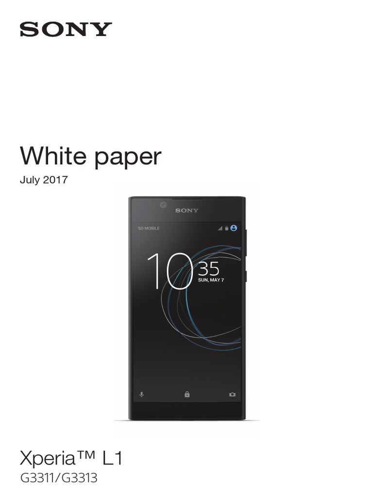Sony L1 | PDF | Mobile App | Computer Data Storage