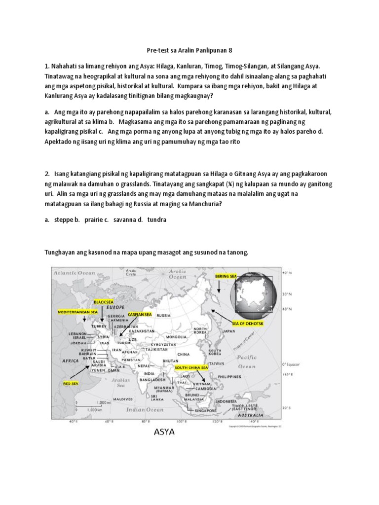 AP Pre Test | PDF