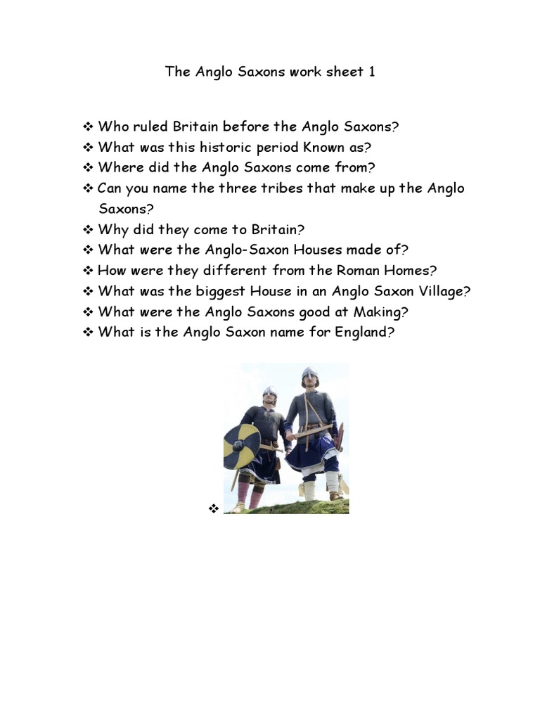 Anglo Saxon Questionnaire | PDF | Social Science | Travel