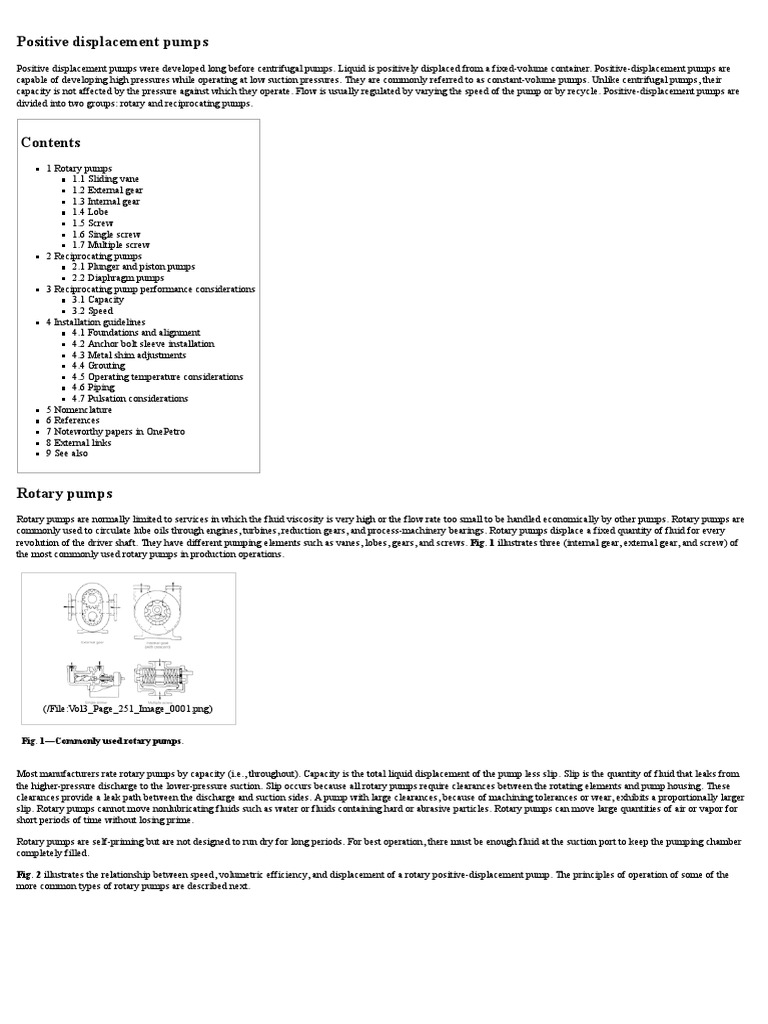 Positive Displacement Pumps | PDF | Pump | Gear