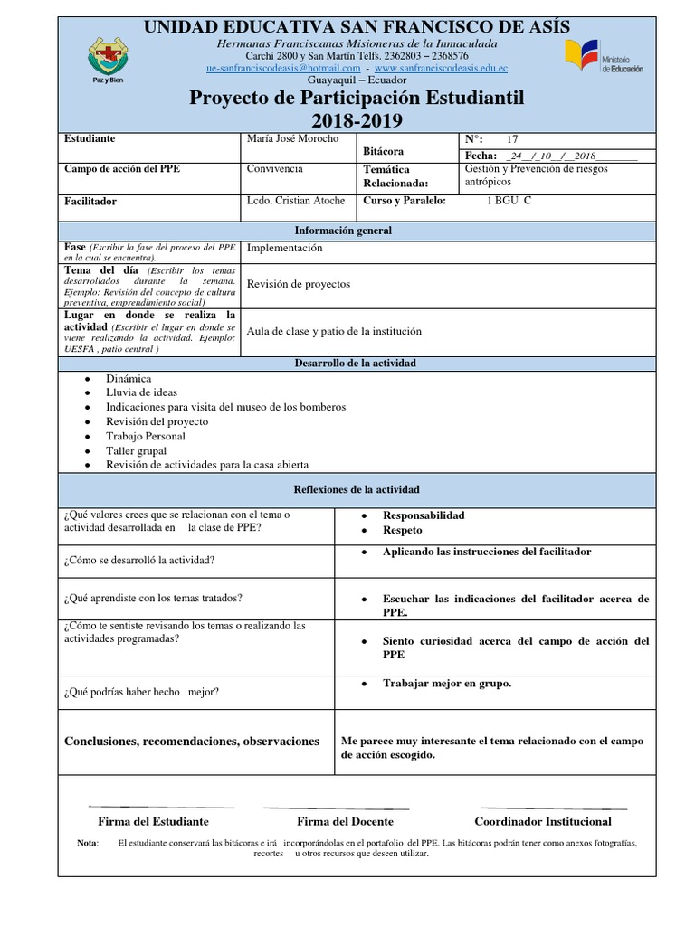 17 Bitacora | PDF | Cognición | Aprendizaje
