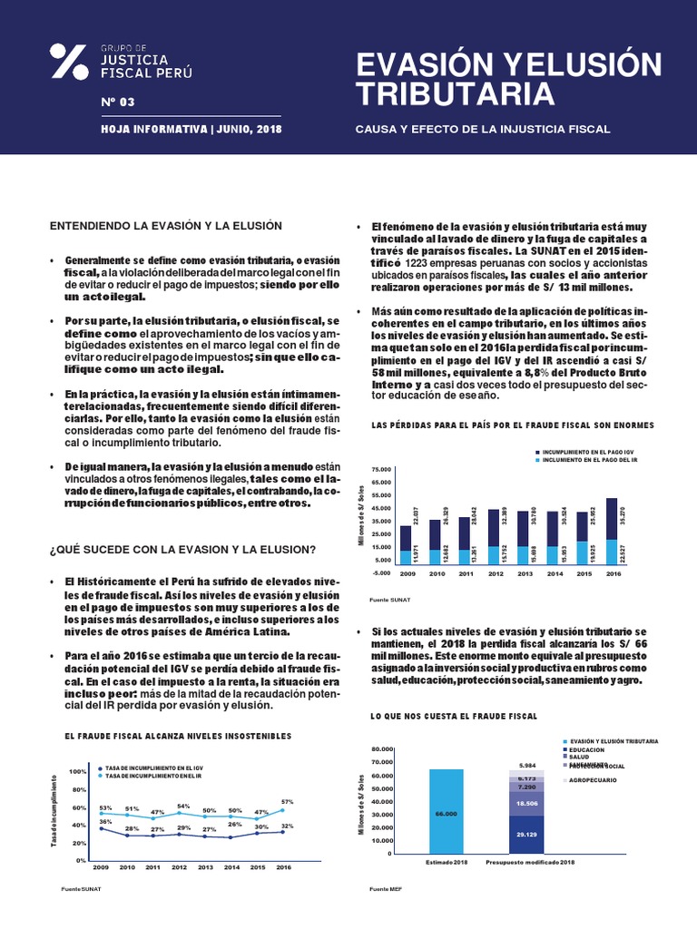 Evasión y Elusión Tributaria Convertido | PDF | Evasión de impuestos ...