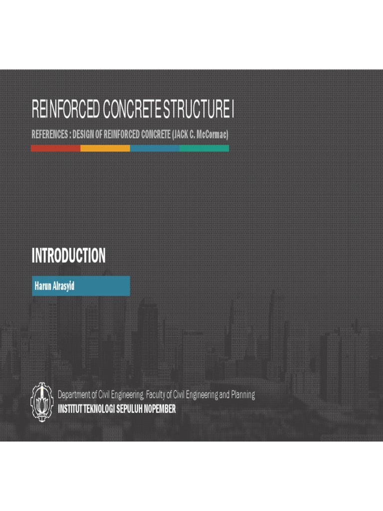Reinforced Concrete Structure I: References: Design of Reinforced ...