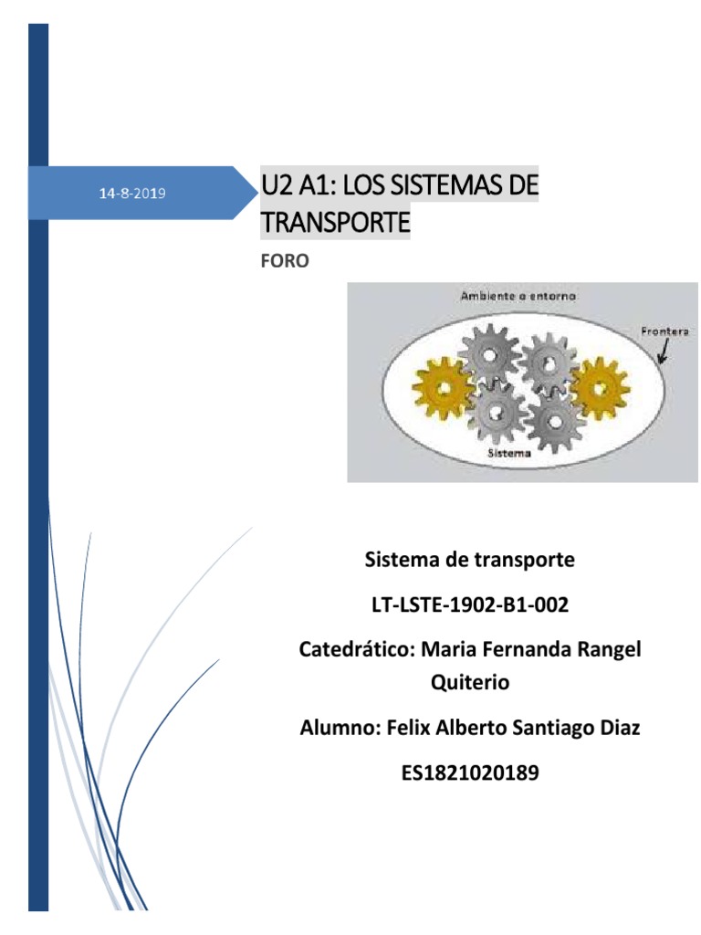 Lste U2 A1 Fesd | PDF | Transporte | Logística