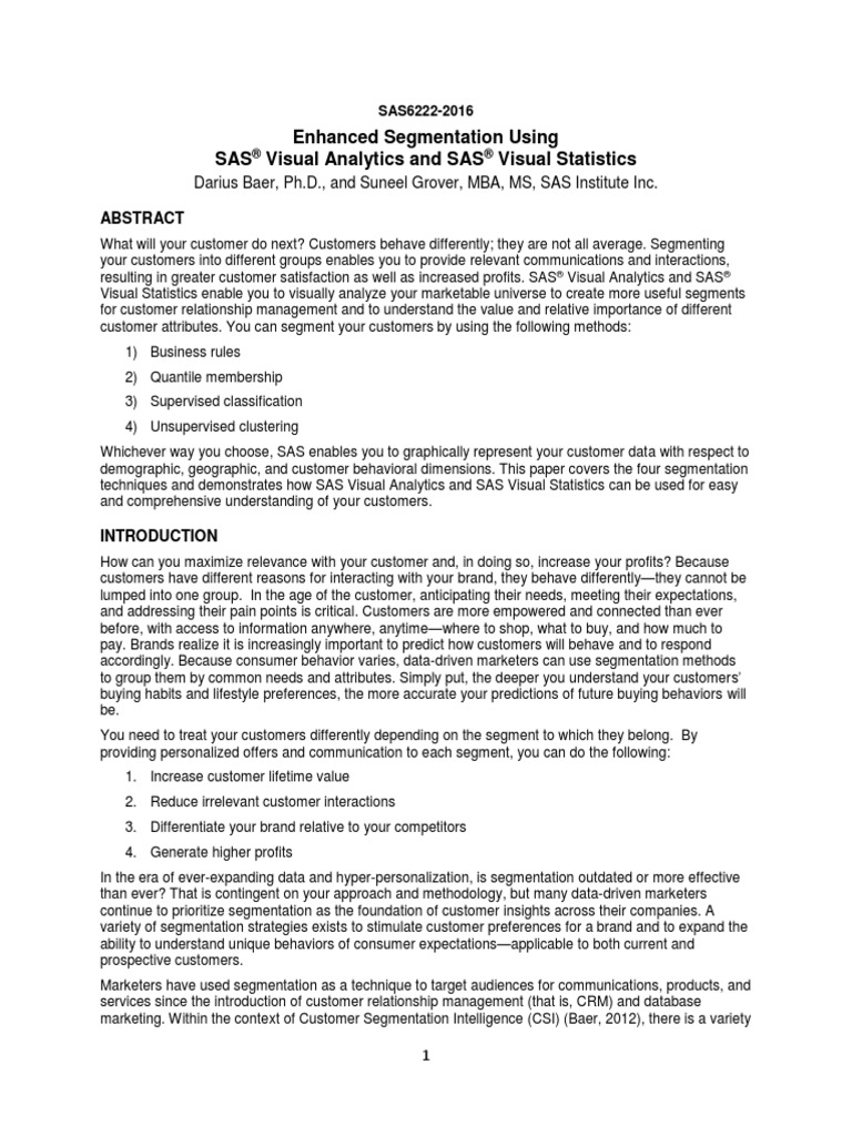 Enhanced Segmentation | PDF | Market Segmentation | Cluster Analysis