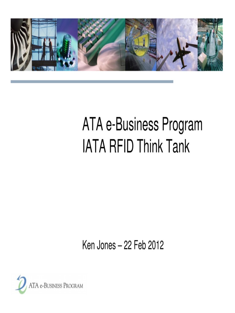 ATA Ebusiness Program PDF | PDF | Radio Frequency Identification | Airlines