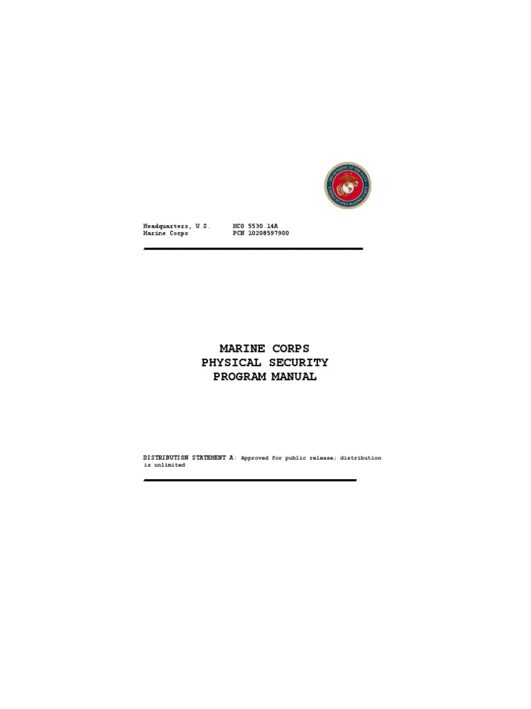 Usmc Physical Security and Rediness PDF | PDF | United States Marine ...