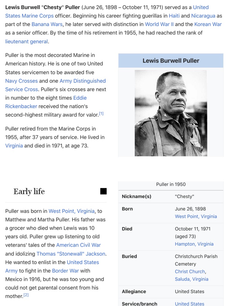 Usmc Chesty Puller PDF | PDF | Defense Policy | Military Of The United ...