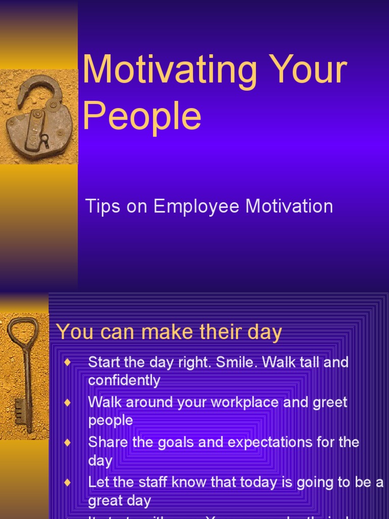 Motivating Your People 150 | PDF | Motivational | Motivation