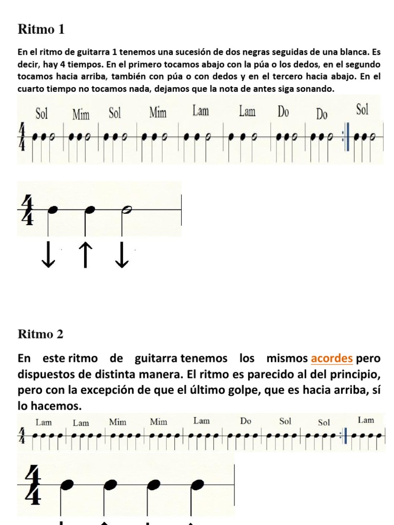 Ritmos para Guitarra | PDF